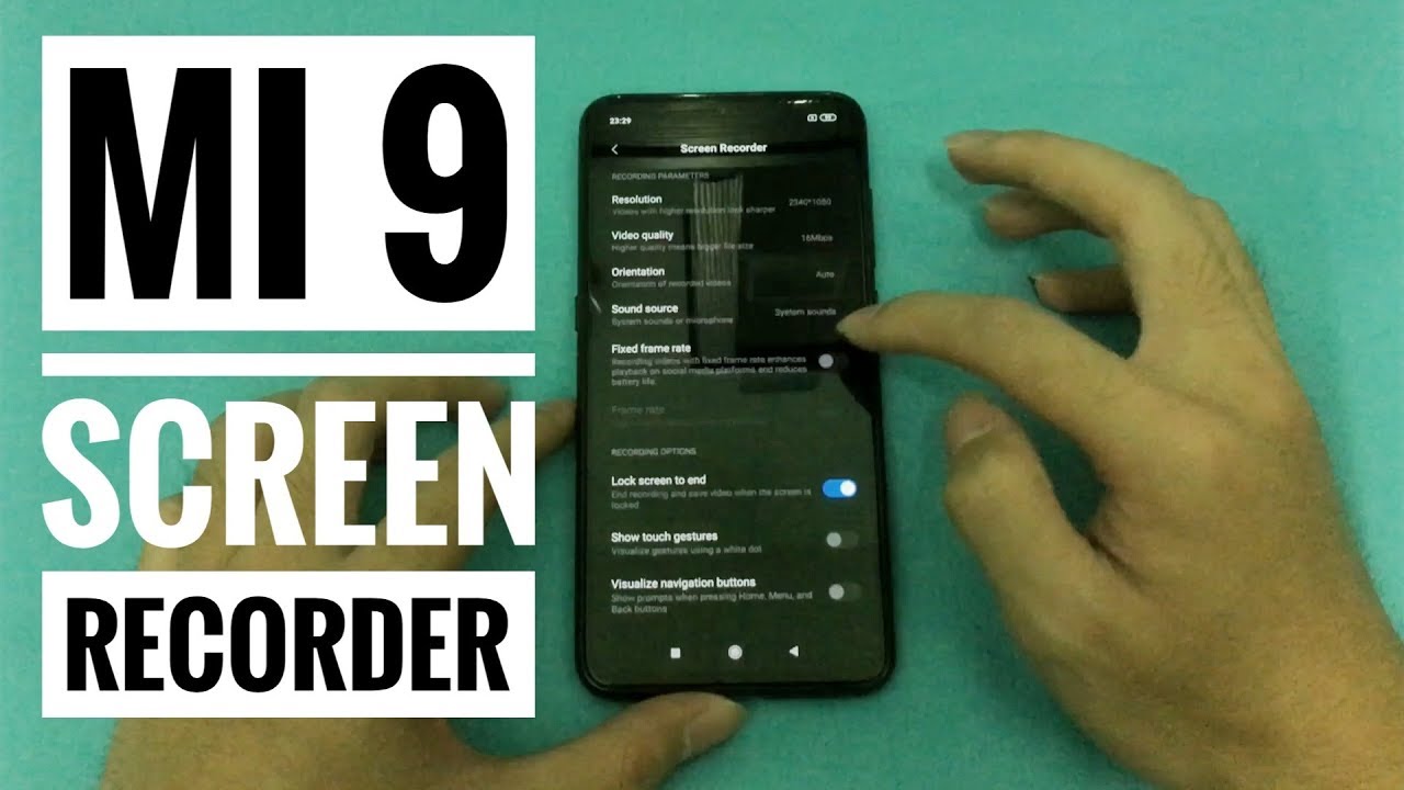 Xiaomi Mi 9 screen recorder in depth review with result - YouTube