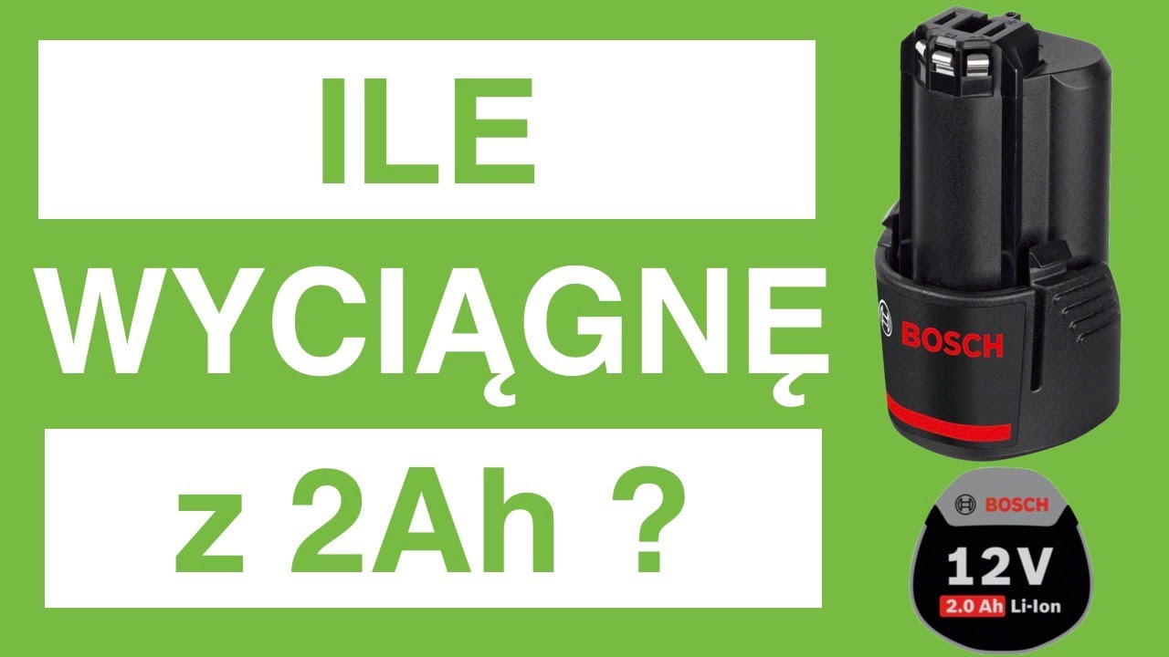 Sprawdzam wydajność akumulatora LI-ION Bosch GBA 12V 2Ah i odkurzacz ...