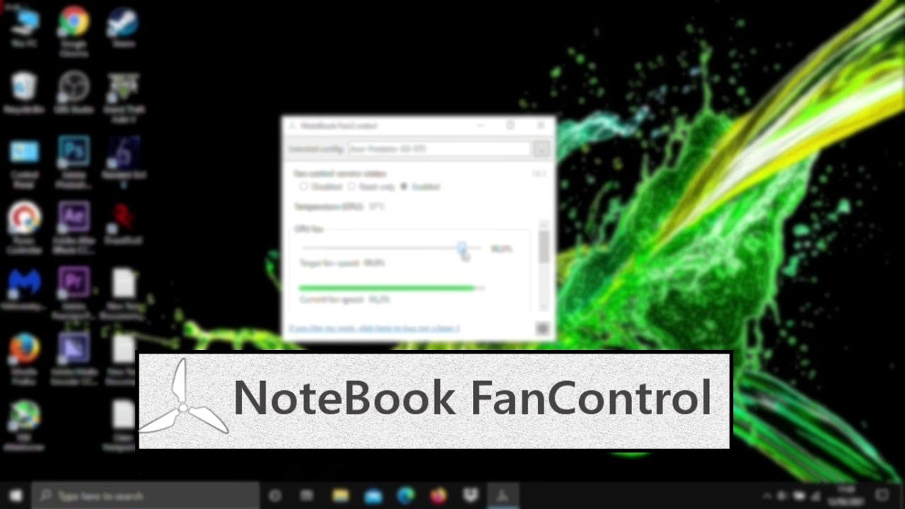 NoteBook Fan Control Setting for Acer Aspire 3 A315-42 - YouTube