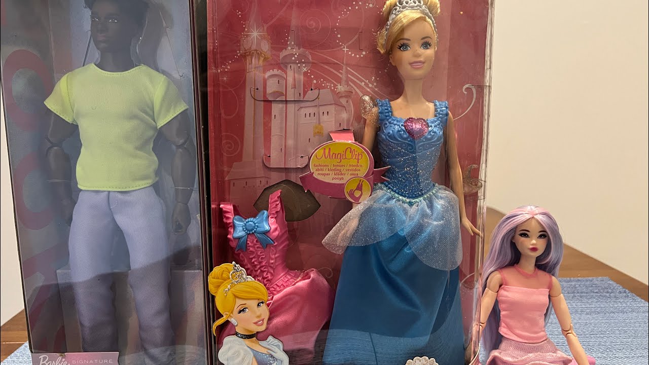 Barbie doll looks Ken doll Cinderella Mattel doll #barbie #barbiedoll # ...