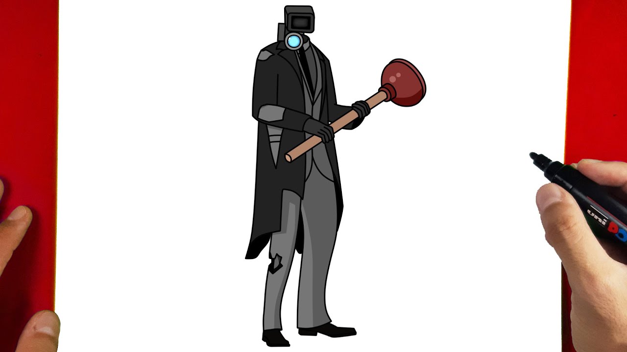 How to Draw Plunger Cameraman - Skibidi Toilet - YouTube