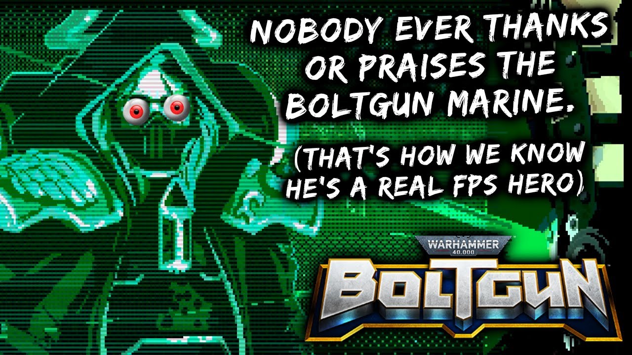 NOBODY THANKS BOLTGUN GUY! (well, he IS an FPS protagonist) | Let's ...