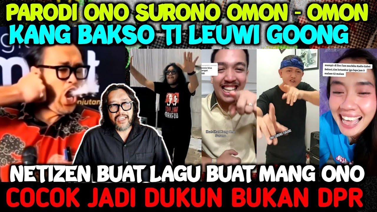 Netizen bar-bar !! Parodi Ono surono omon-omon cocok jadi dukun bukan ...