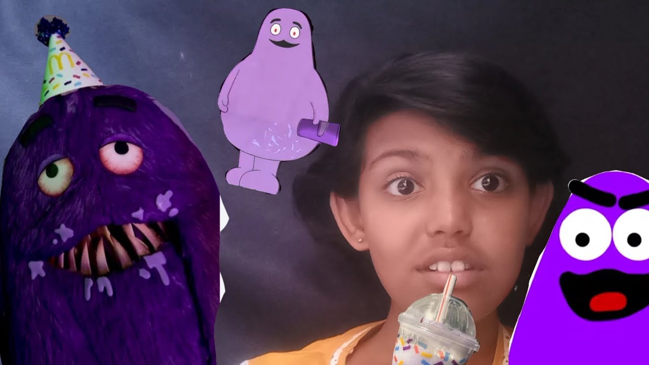 Grimace shake reaction - YouTube