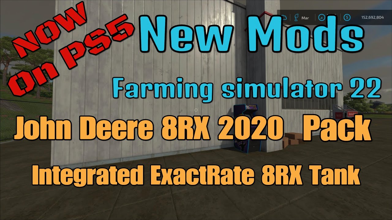 FS22 John Deere 8R 8RT 8RX 2020 and Integrated ExactRate 8RX Tank New ...