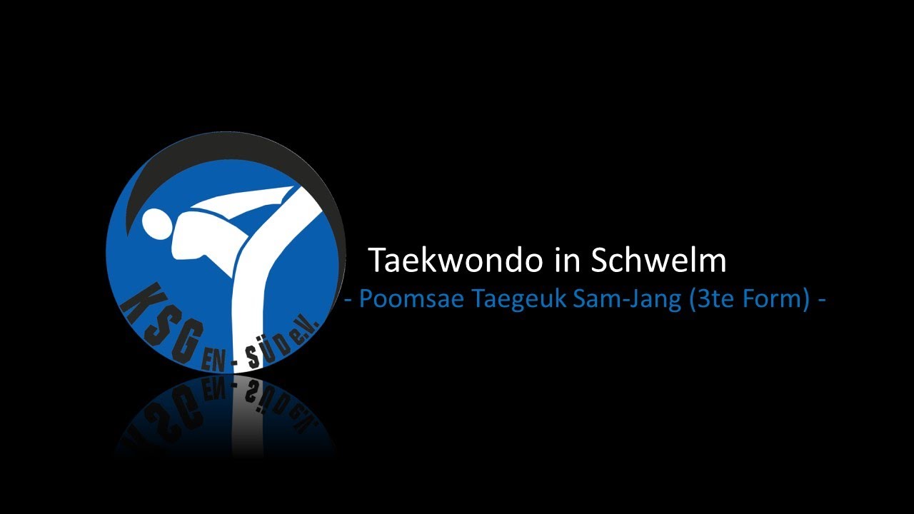 Poomsae Taegeuk Sam-Jang (3te Form) - YouTube