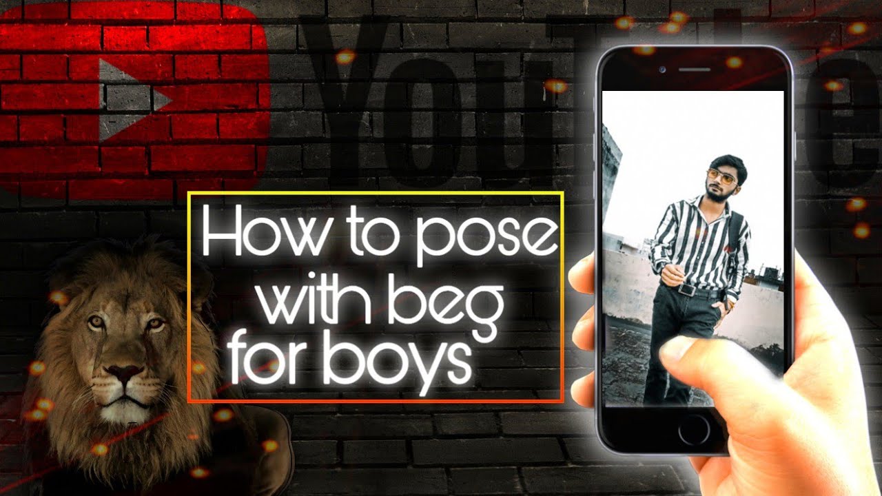 How to pose || with beg || for boys || Photoshoot || best poses ...