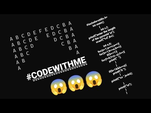 To Print the INVERTED WELL PATTERN using C language - YouTube