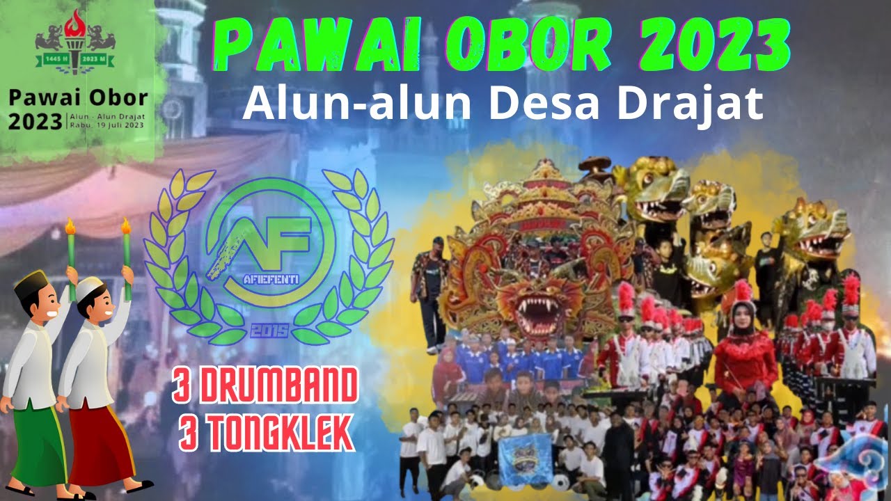 PAWAI OBOR 2023 DRAJAT PACIRAN LAMONGAN || 3 Tongklek, 3 Drumband - YouTube