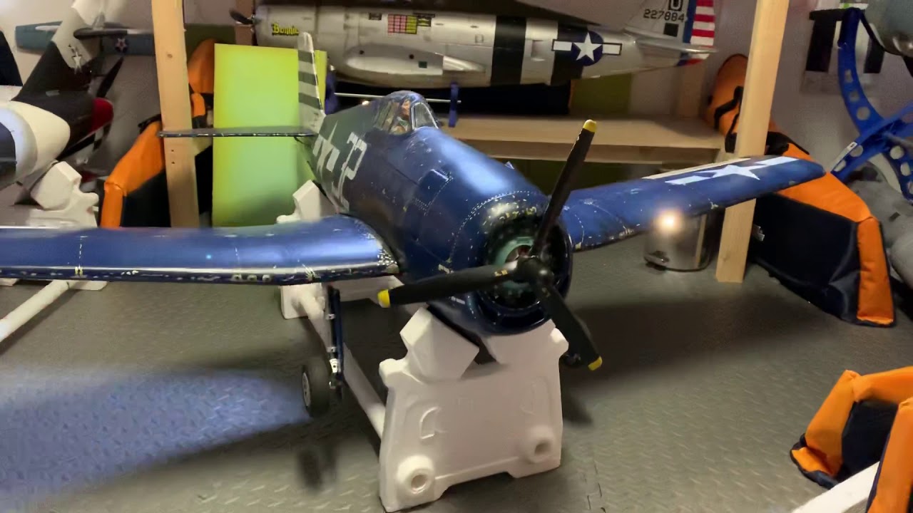 Hangar 9 F6F Hellcat Nav Lights Upgrade - YouTube