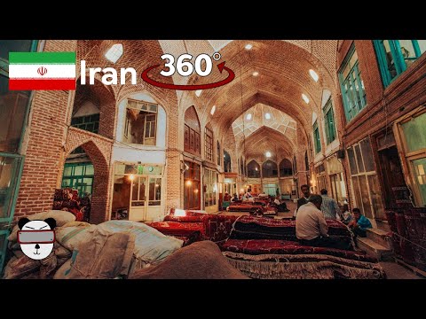🌍 360° Tabriz Bazaar (بازار تبریز) | Tabriz, Iran 🇮🇷【VR Travel | 360 Video】