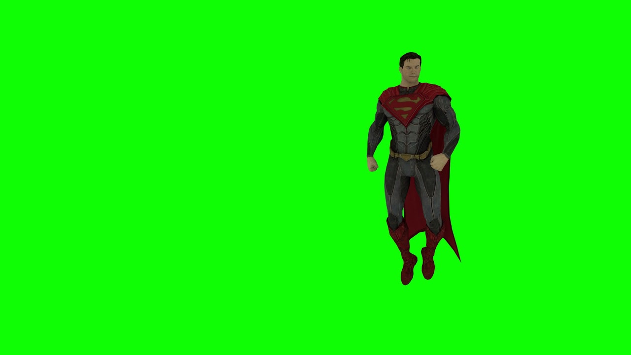 Superman Floating - Green Screen High Quality Video - YouTube