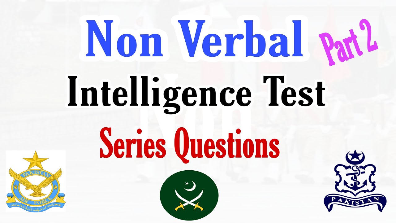 How To Pass Non Verbal Intelligence Test For Pak Army/Navy/PAF - YouTube
