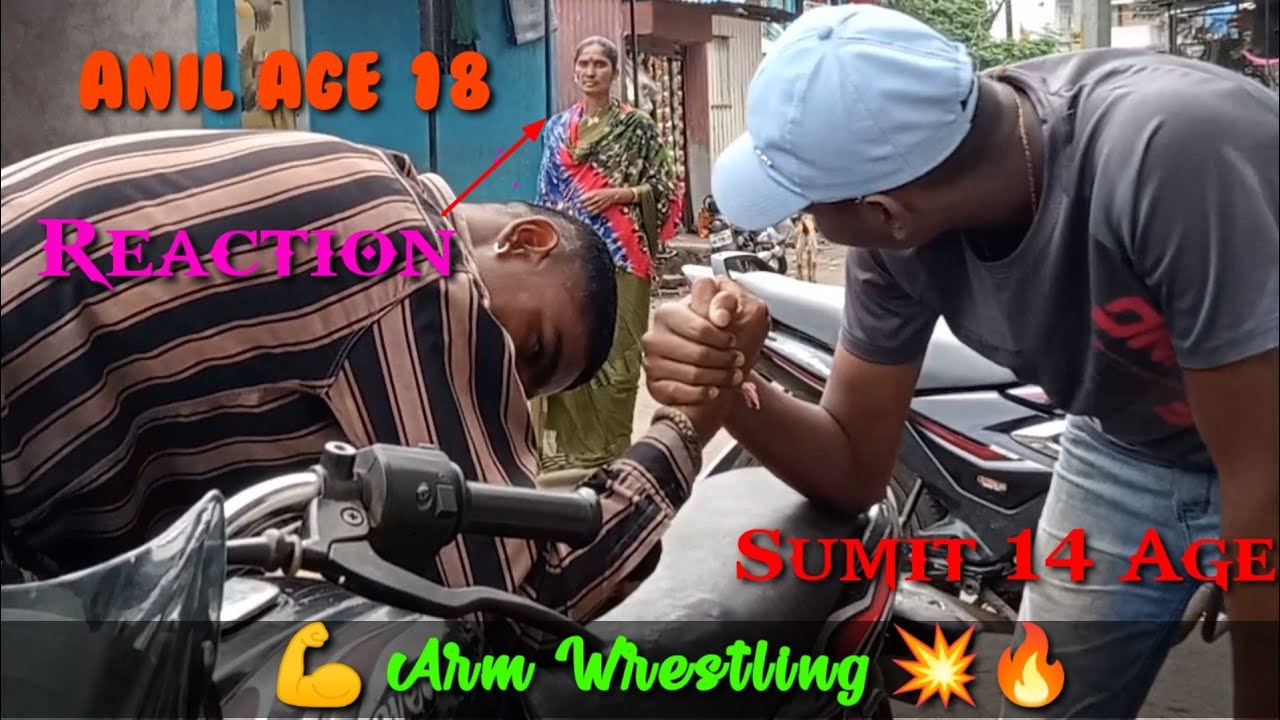 Intense Arm Wrestling Battle: Sumit vs. Anil || SUMIT Age 14 & ANIL Age ...