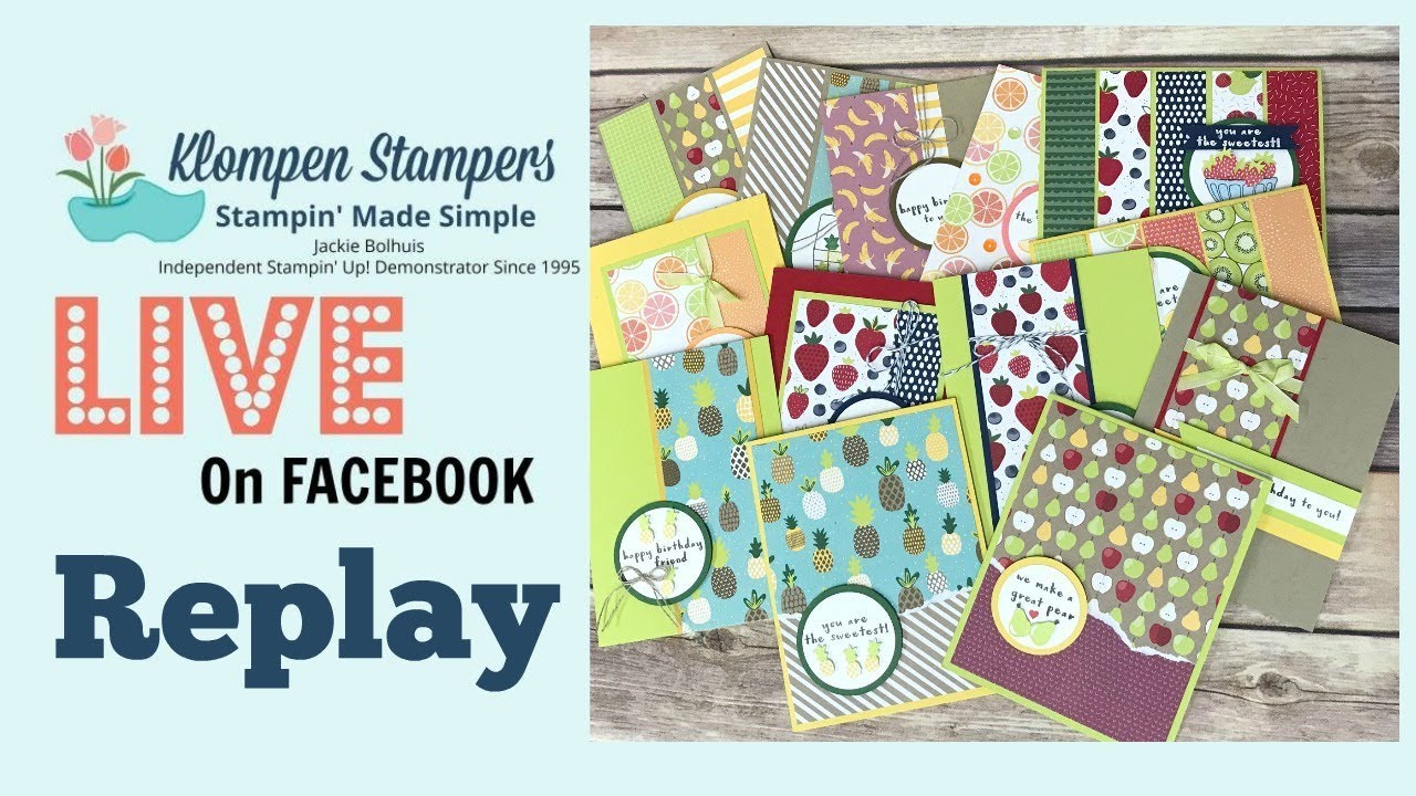 Facebook Live Reply-6 Fun Layouts with Designer Series Paper - YouTube