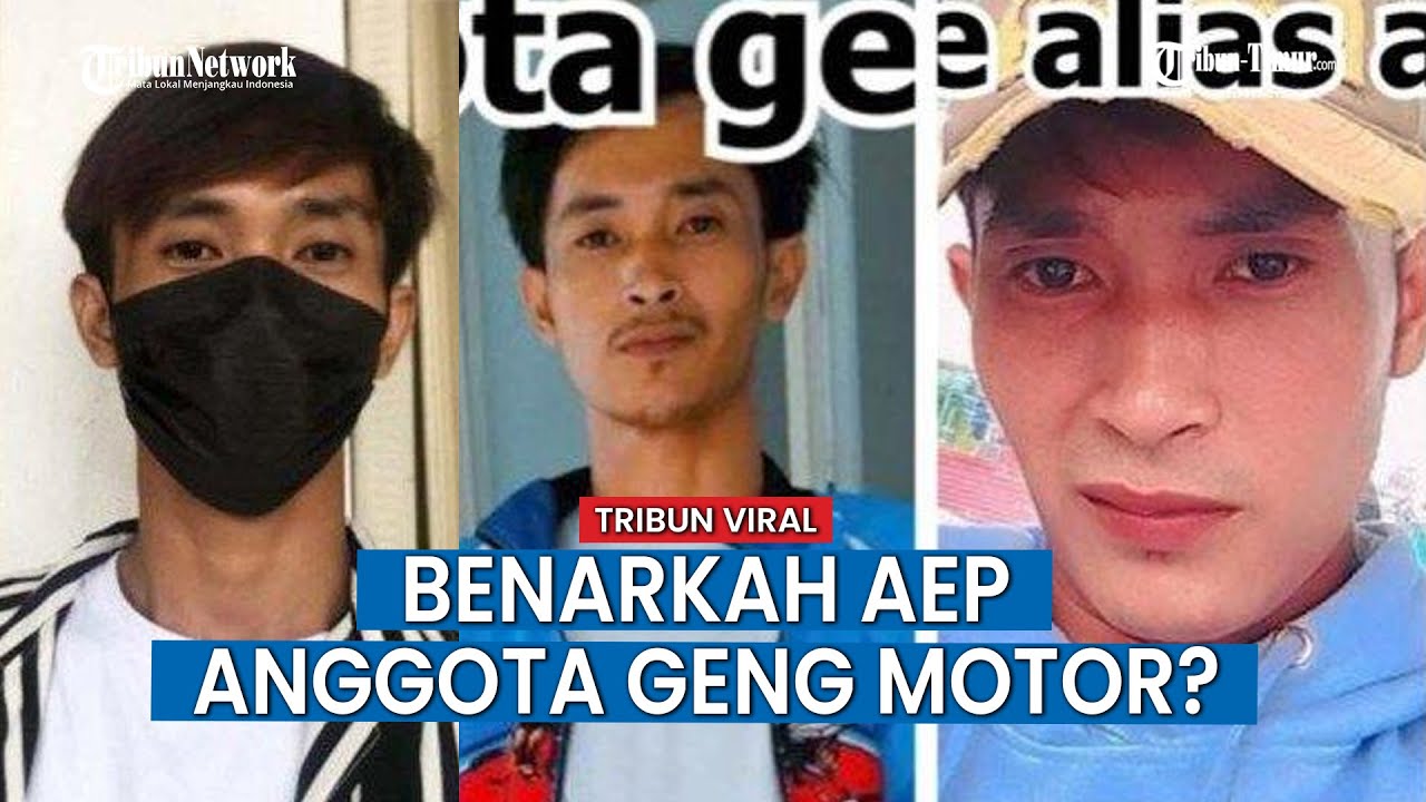 Beredar Diduga Wajah Aep Tanpa Masker, Disebut Anggota Geng Motor - YouTube