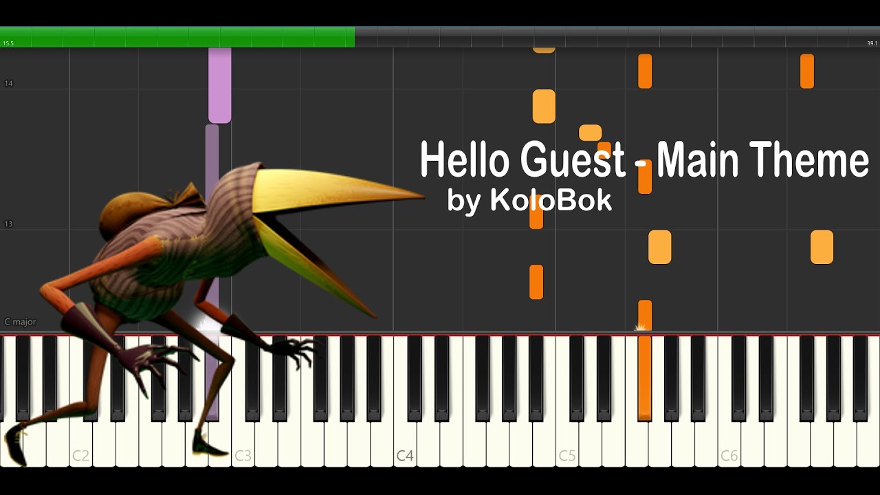 HELLO GUEST - MAIN THEME || Piano Tutorial - YouTube