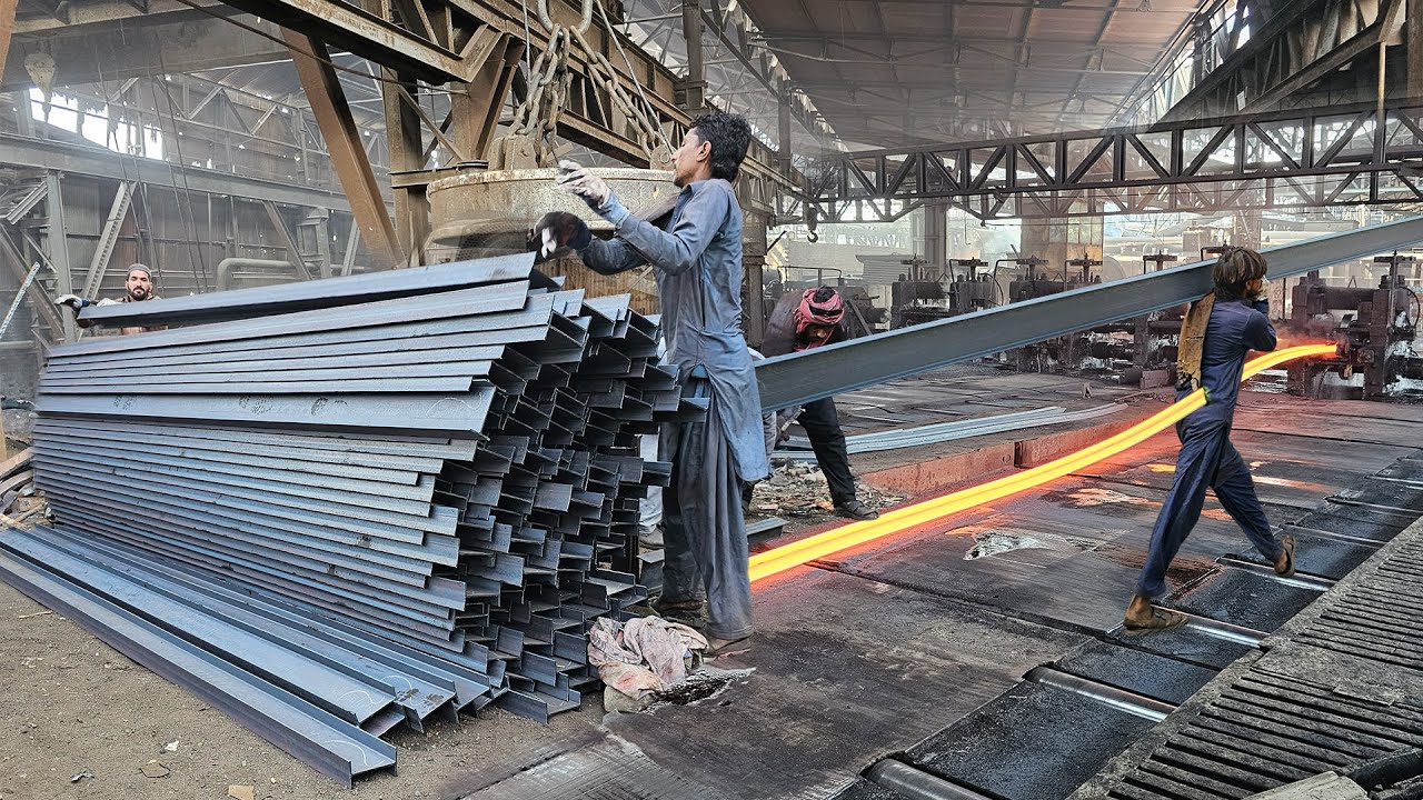 Mega Scale: Amazing I-Beam Manufacturing from Melted Scrap Metal ...