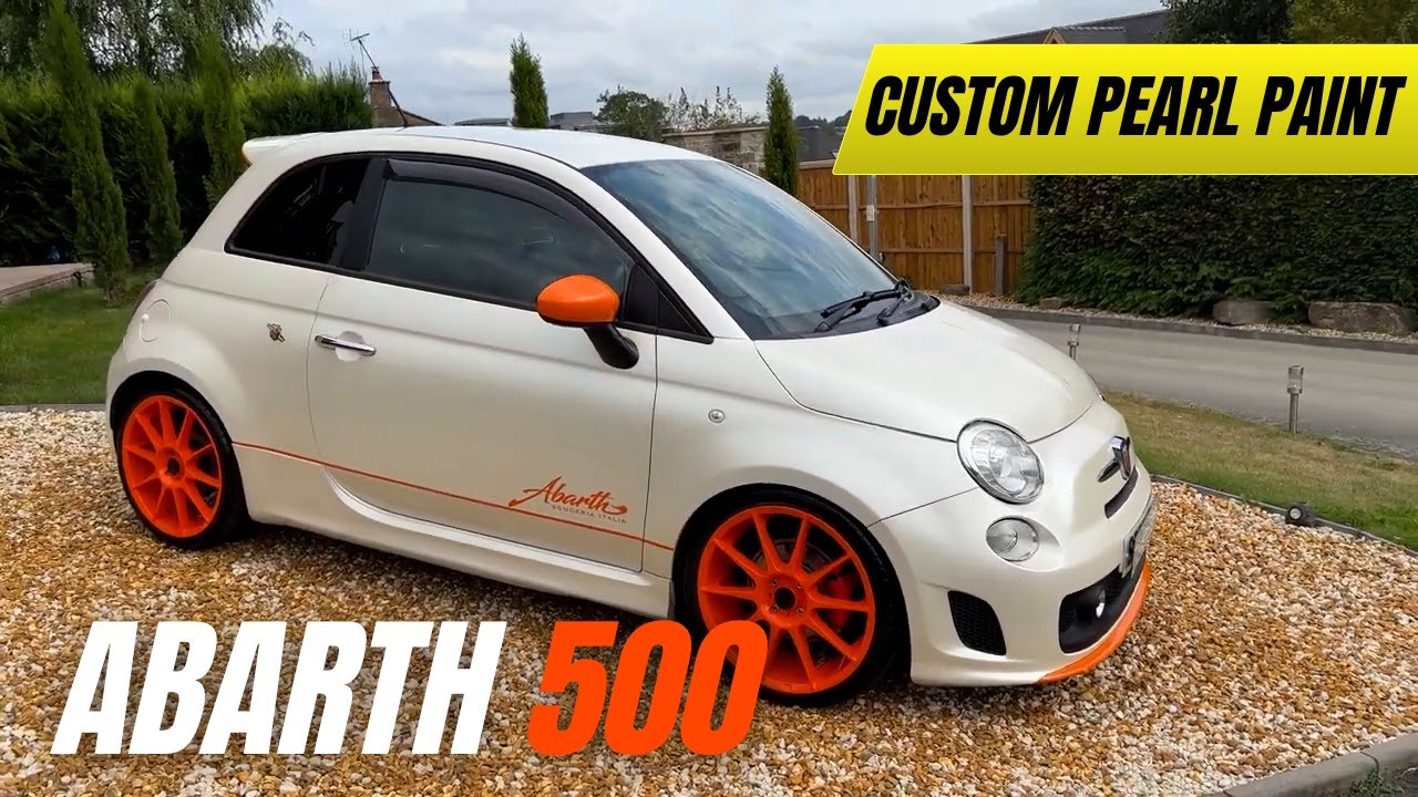 Custom Abarth 500 | Pearl Paint & Orange Accents | Cinematic Car Edit ...
