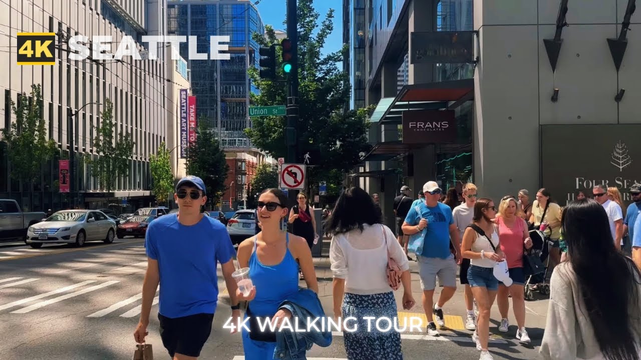 [4k] SEATTLE Walk : What it's like walking 1st Ave to Seattle’s Ferry ...