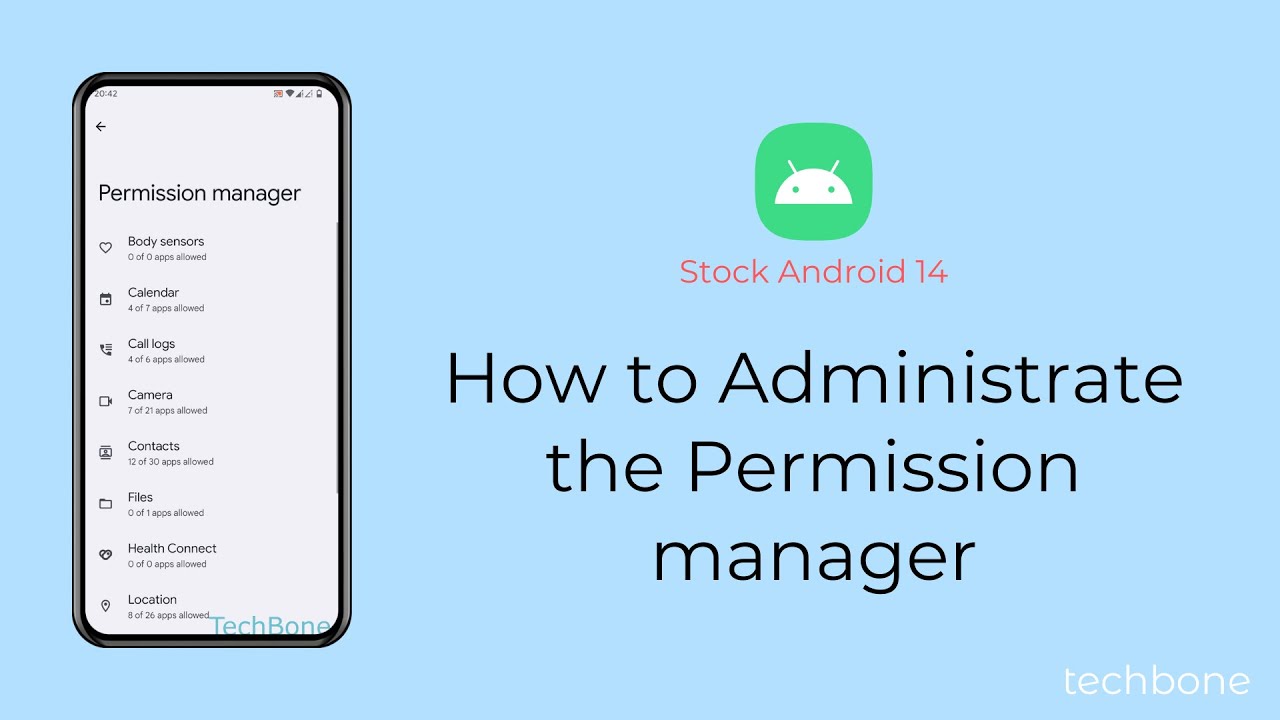 How to Administrate the Permission manager [Android 14] - YouTube
