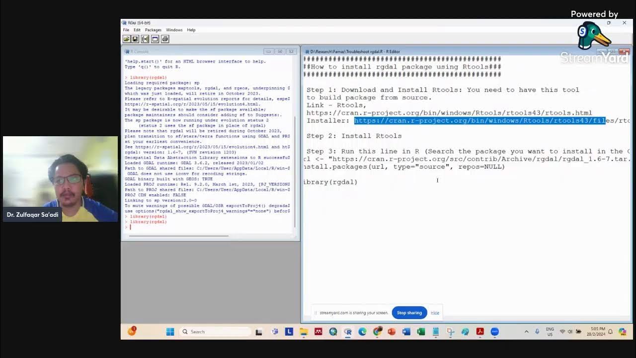 Solving rgdal package in R - YouTube