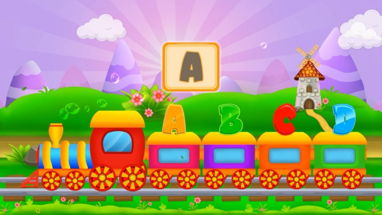 Learn Alphabet Train Song | ABCD Train | Phonics Song | A for Apple B ...