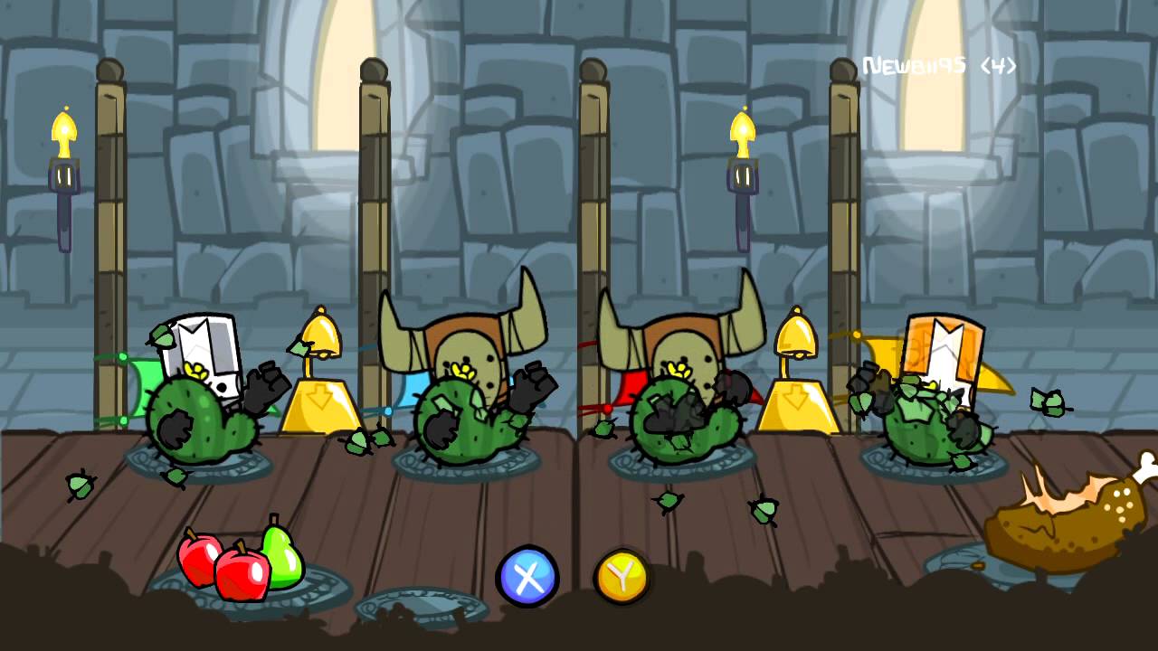 Castle Crashers Eating contest! - YouTube