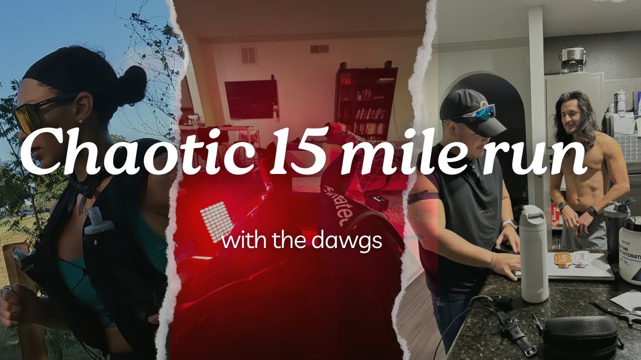Chaotic 15 mile run with the dawgs - YouTube