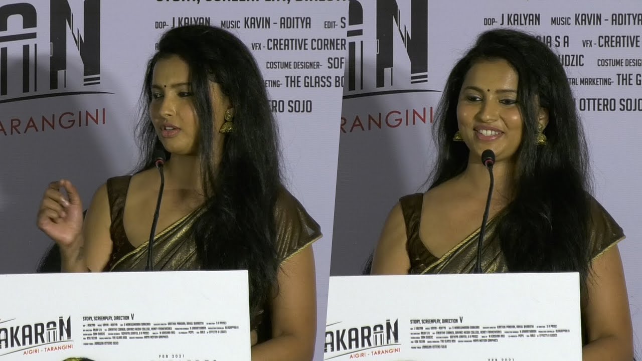 Actress Anicka Speech at Vishamakaran Audio Launch | The Mount News ...