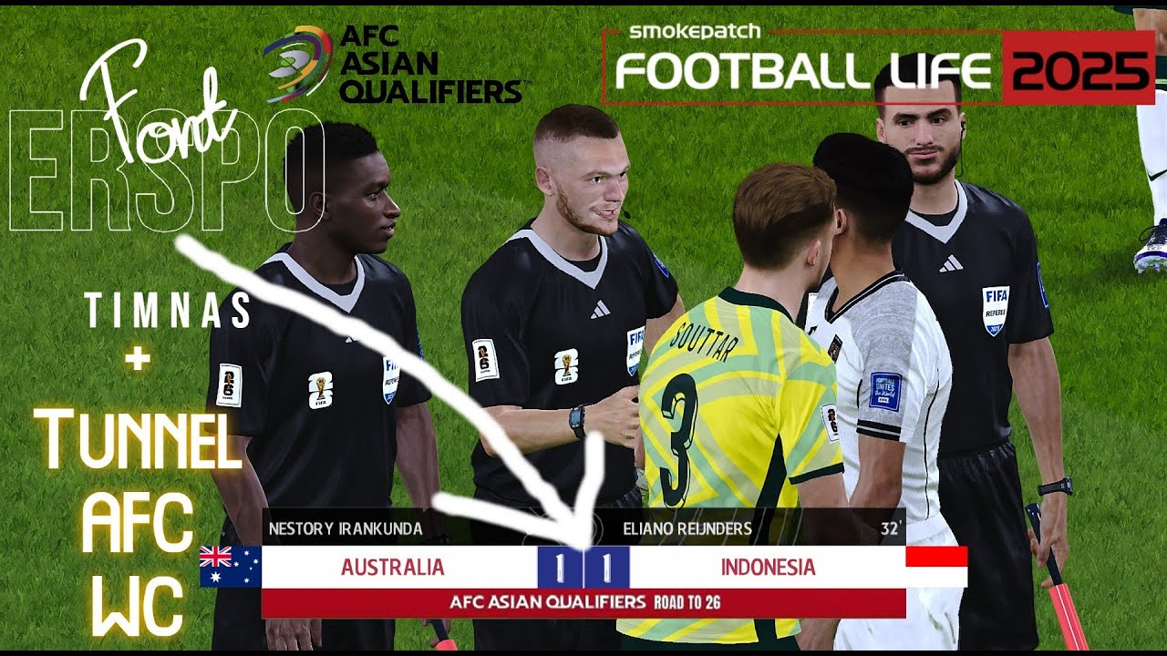 Font Menu Erspo, Tunnel AFC WC dan Baju Penonton Timnas Indonesia - PES ...