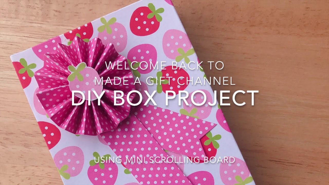 #DIY paper box using mini scoring board - YouTube