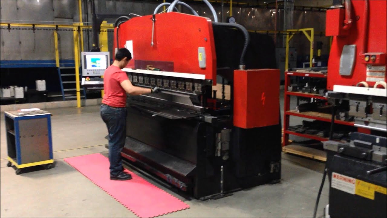 Amada RG100 retro bending parts - YouTube