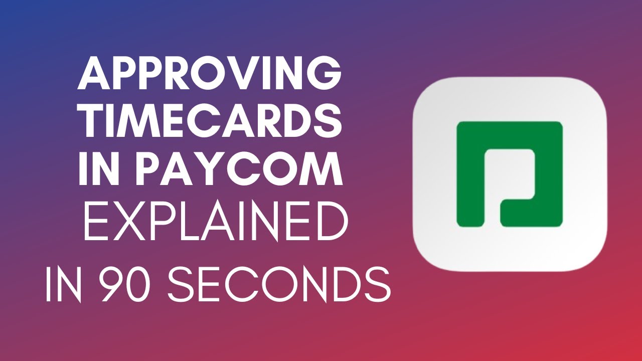 How To Approve Timecards In Paycom? (2024) - YouTube