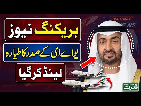 UAE President Plane Lands In Pakistan Official Visit Historic Arrival ...