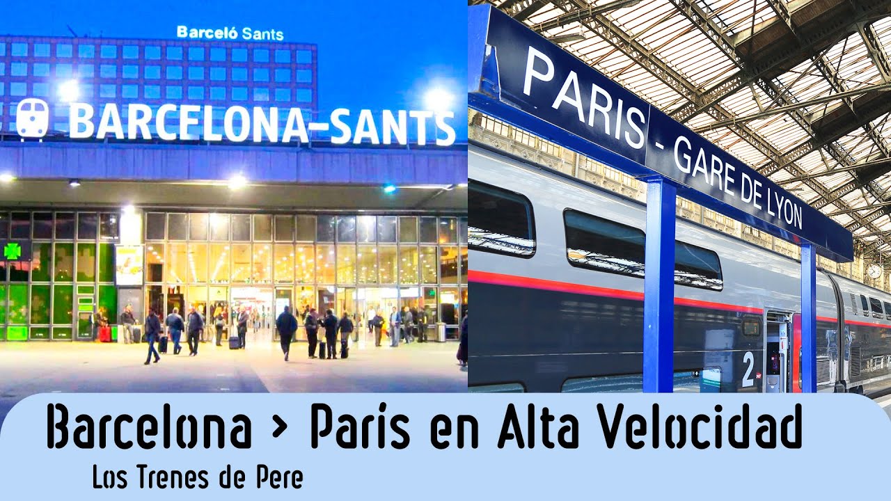 Tren de Alta Velocidad Barcelona - París - TGV InOui de SNCF - YouTube
