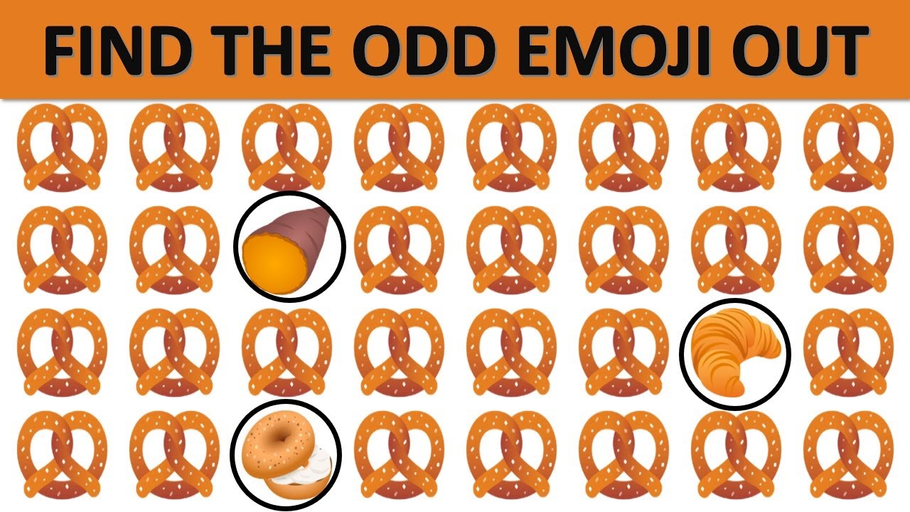 90% Of People Fail To Find Even Half | Find Odd Emoji | Find Odd one ...