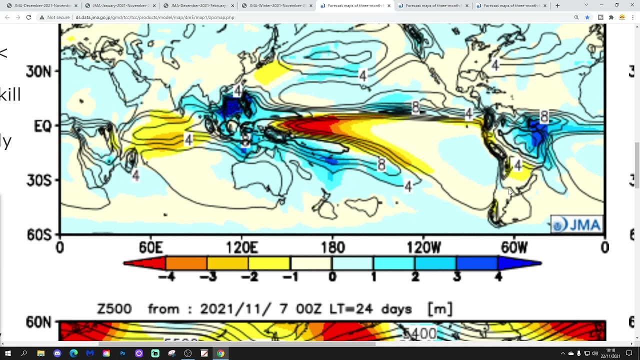 JMA Seasonal Model Update: Winter 2021/22 Forecast (November 2021 ...