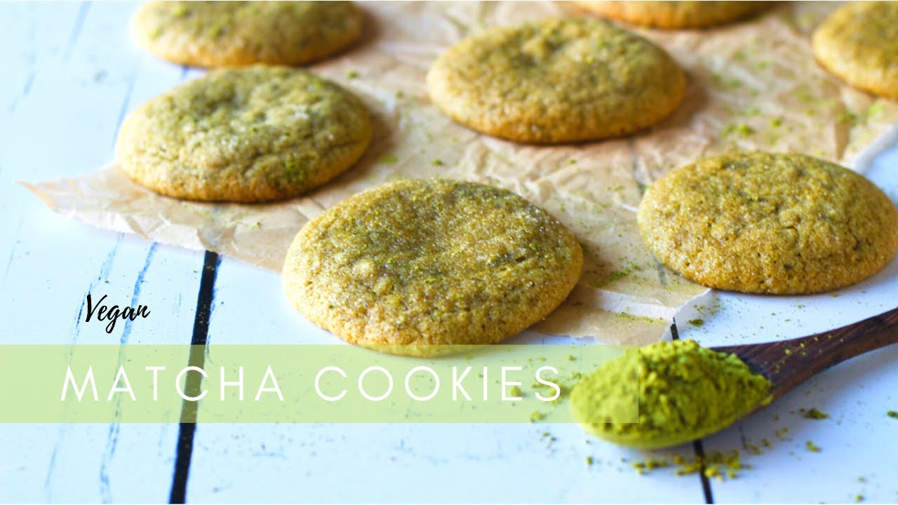 VEGAN Matcha Cookies | Cookie Therapy - YouTube