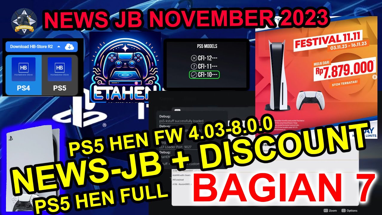 BERITA PS5 NEW JB 4.03 - 8.00 + Discount PS5 BESAR ( PS5 HEN GAME ...