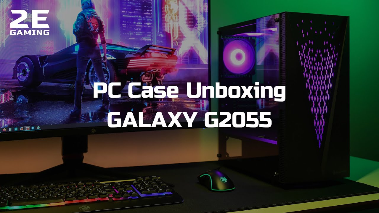 2E Gaming GALAXY (2E-G2055) PC Case Unboxing - YouTube