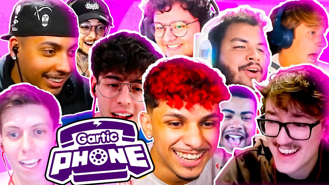 13 YOUTUBERS NO GARTIC PHONE - YouTube