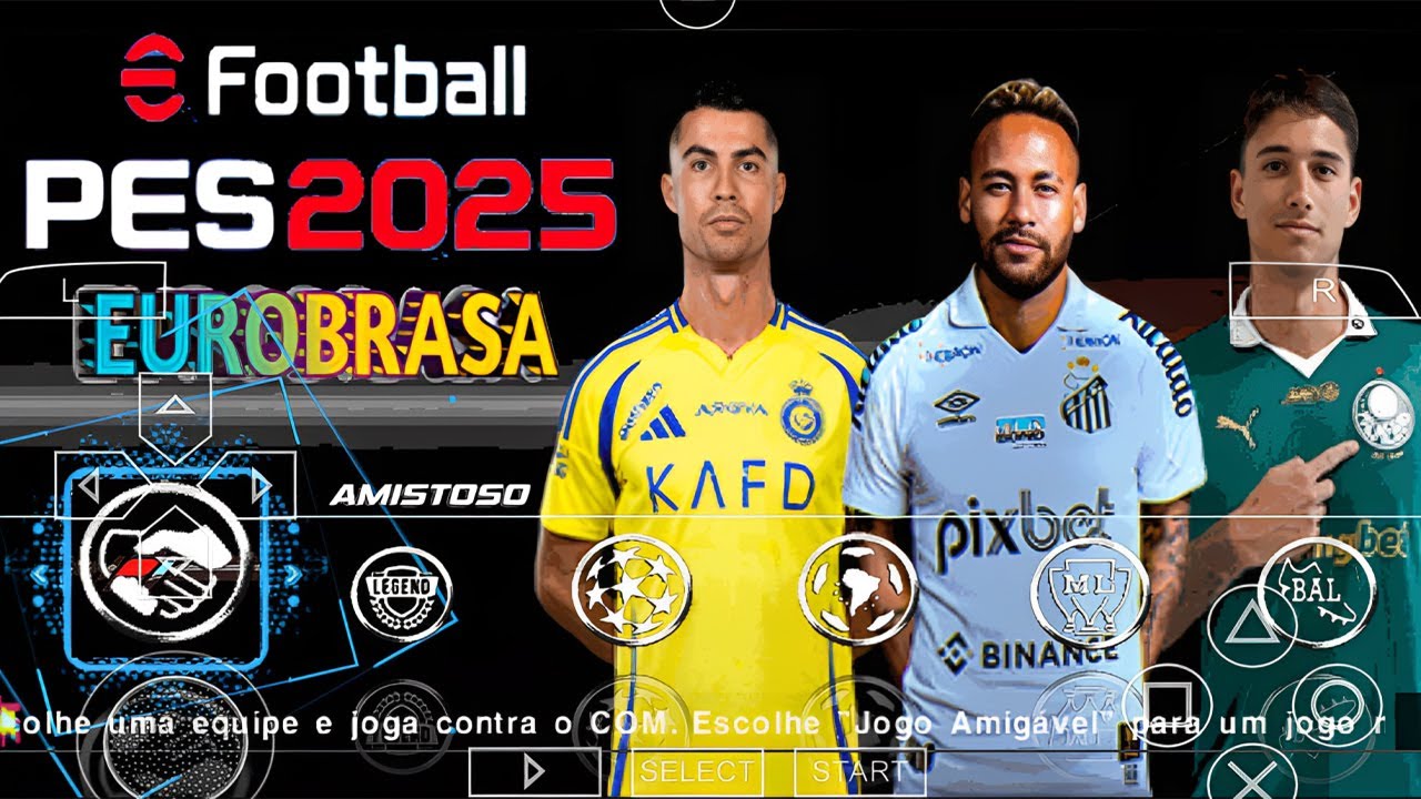 BAIXAR PES 2025 PPSSPP (SEM SAVE DATA ) VIA MEDIAFIRE + BRASILEIRÃO E ...