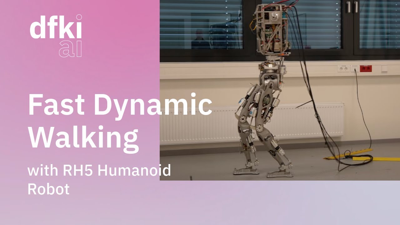 Fast Dynamic Walking with RH5 Humanoid Robot - YouTube