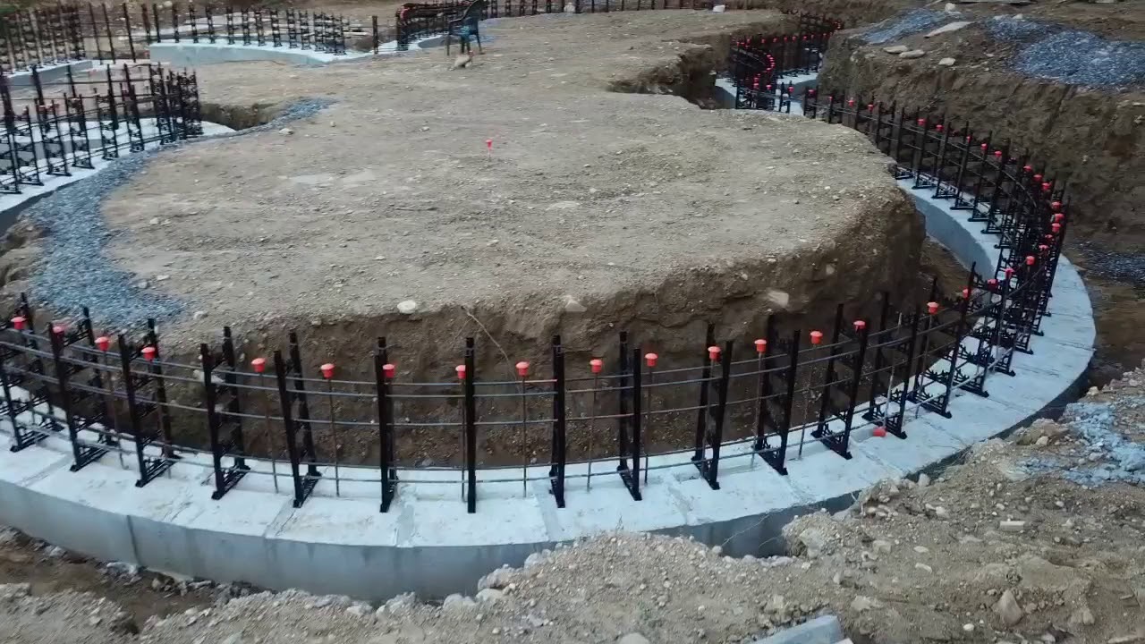 Stem wall horizontal rebar complete - YouTube