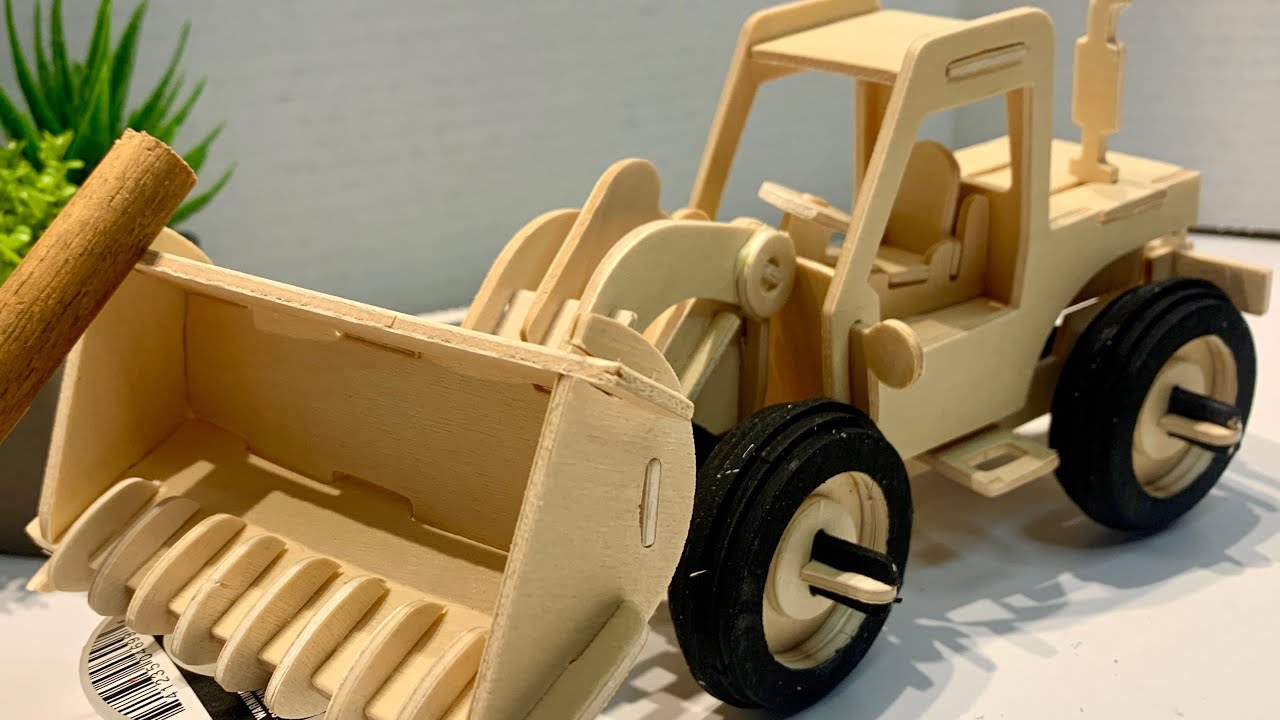 How do build a working wooden JCB, Digger, Bulldozer - YouTube