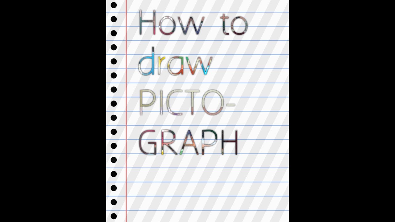 How to Draw a Pictograph - YouTube