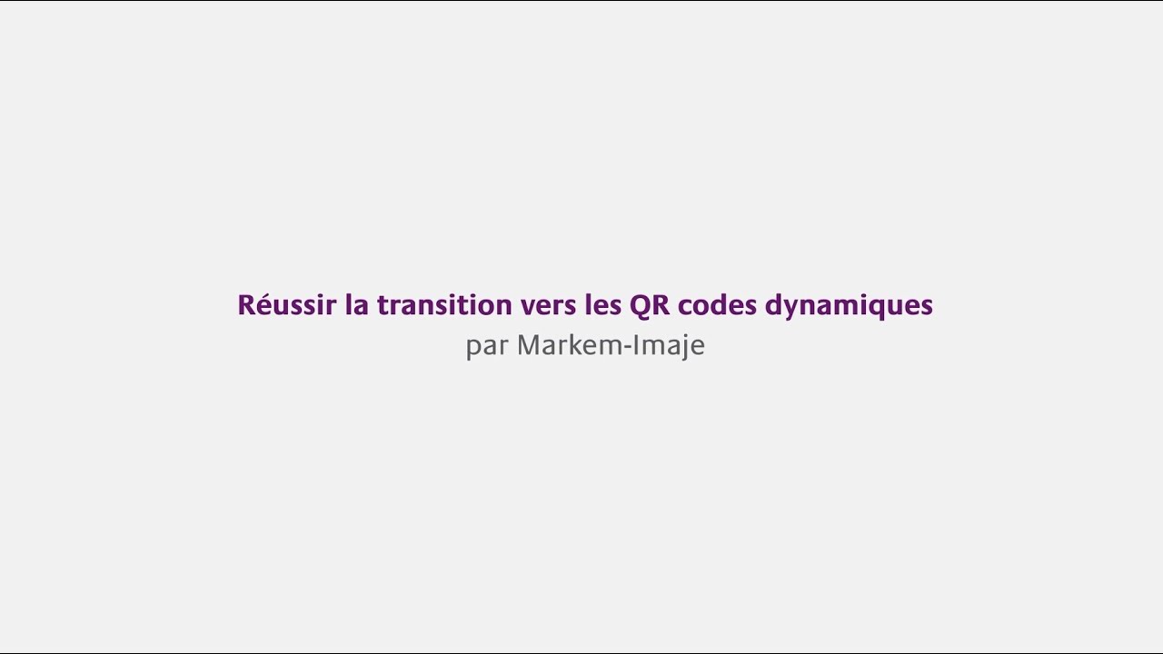 Réussir la transition vers les QR codes augmentés GS1 Digital Link ...