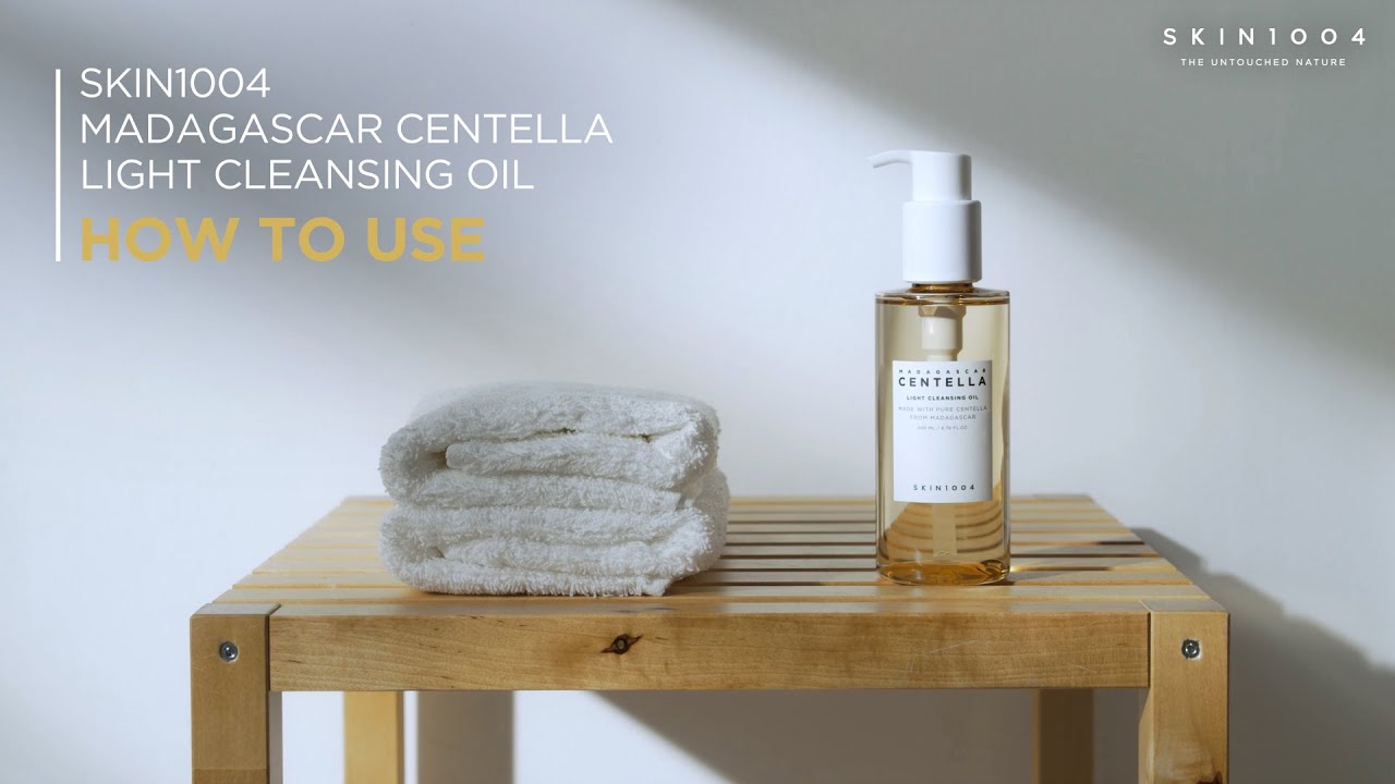 SKIN1004 Centella Light Cleansing Oil How To Use ENG - YouTube