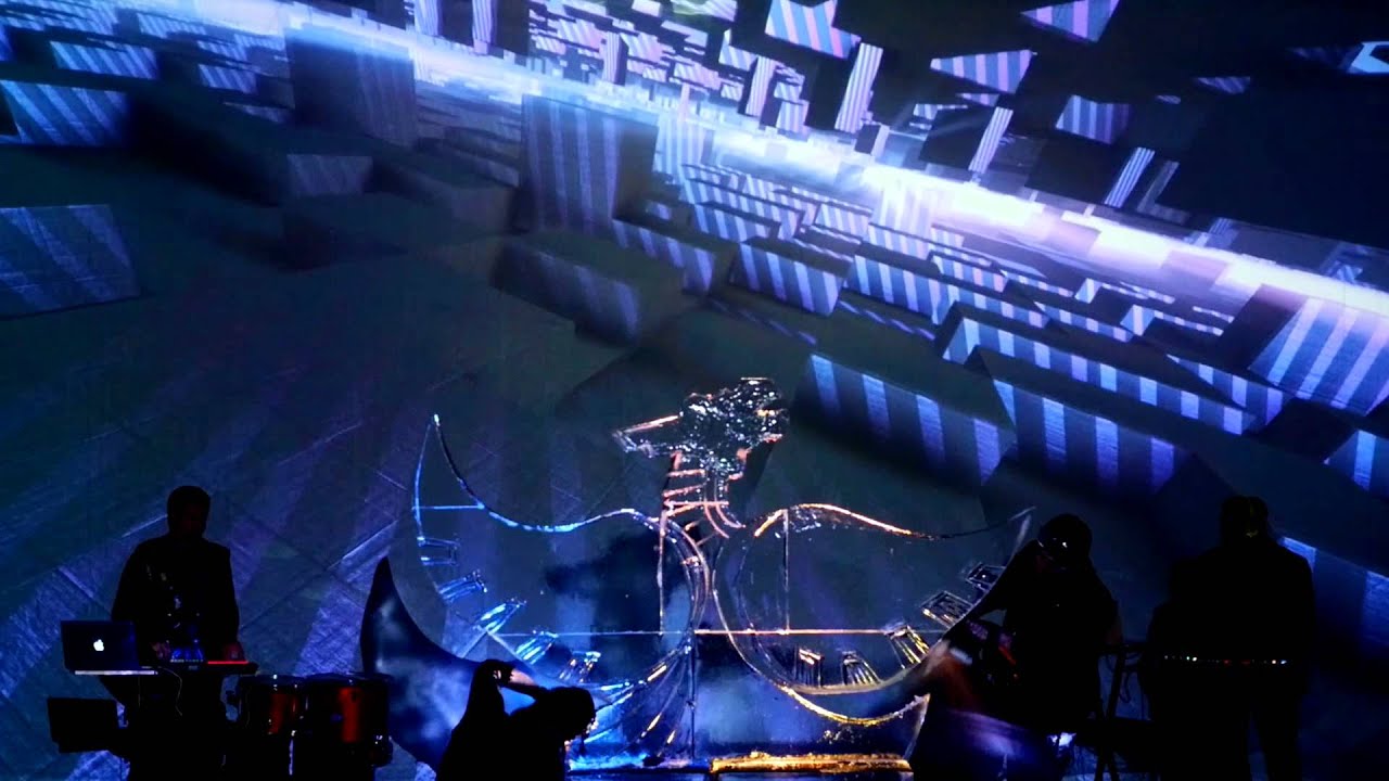 Ice Beat Factory live ice sculpting & live visuals show - YouTube